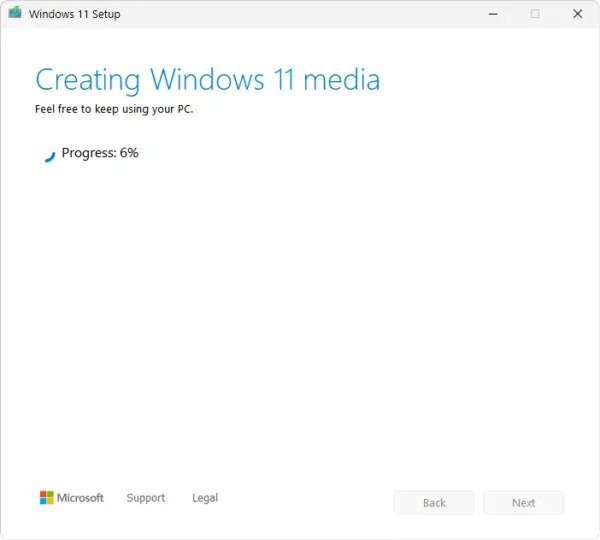Windows 11 Media Creation Tool Making A Usb Installer