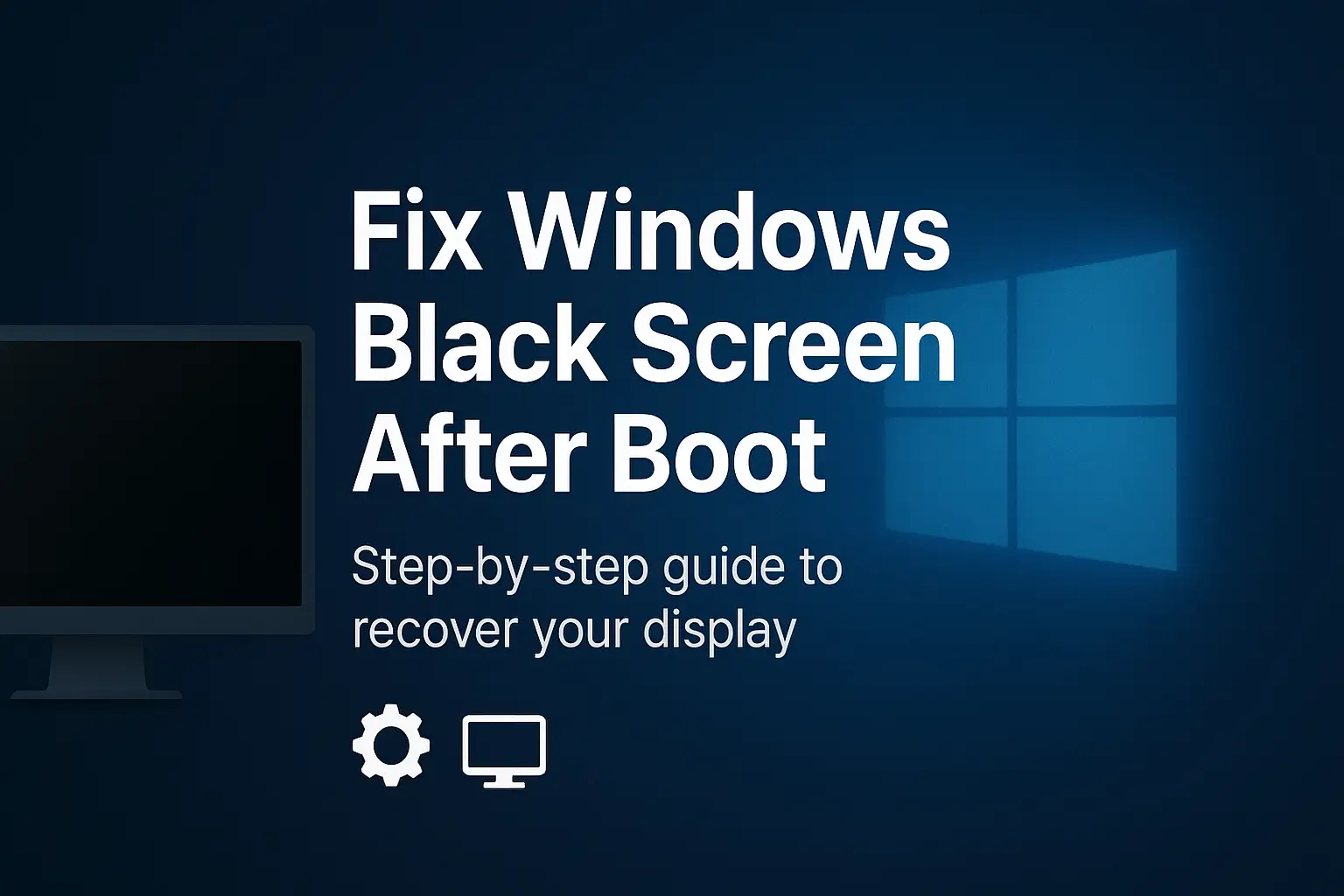 How to Fix a Black Screen After the Windows Logo Appears Lancelhoff