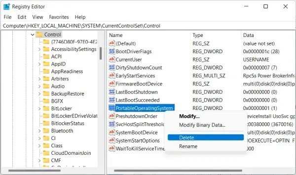 Cant Reset PC thinks its running Windows to Go Fixed