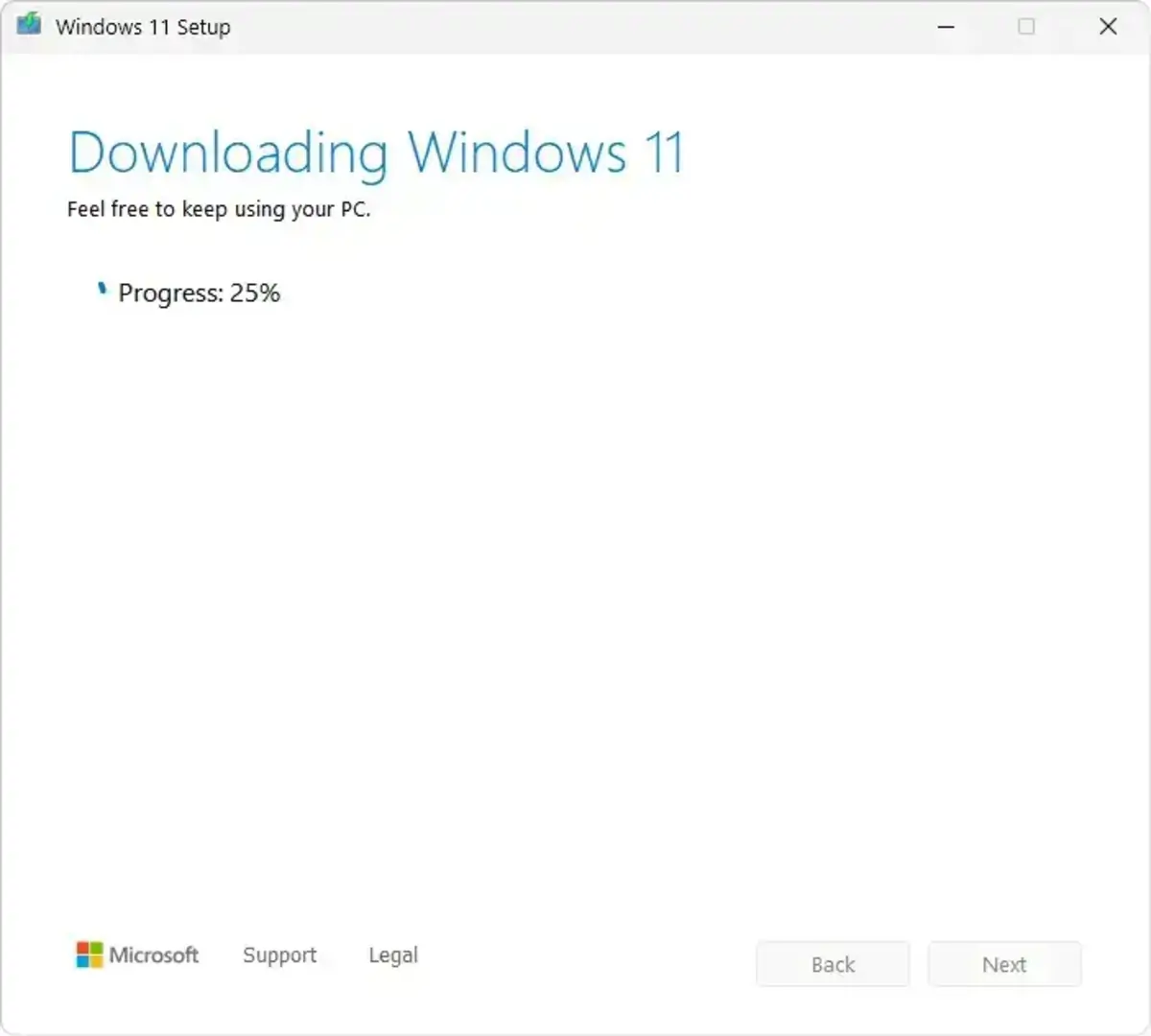 Windows 11 Media Creation Tool Making a USB Installer